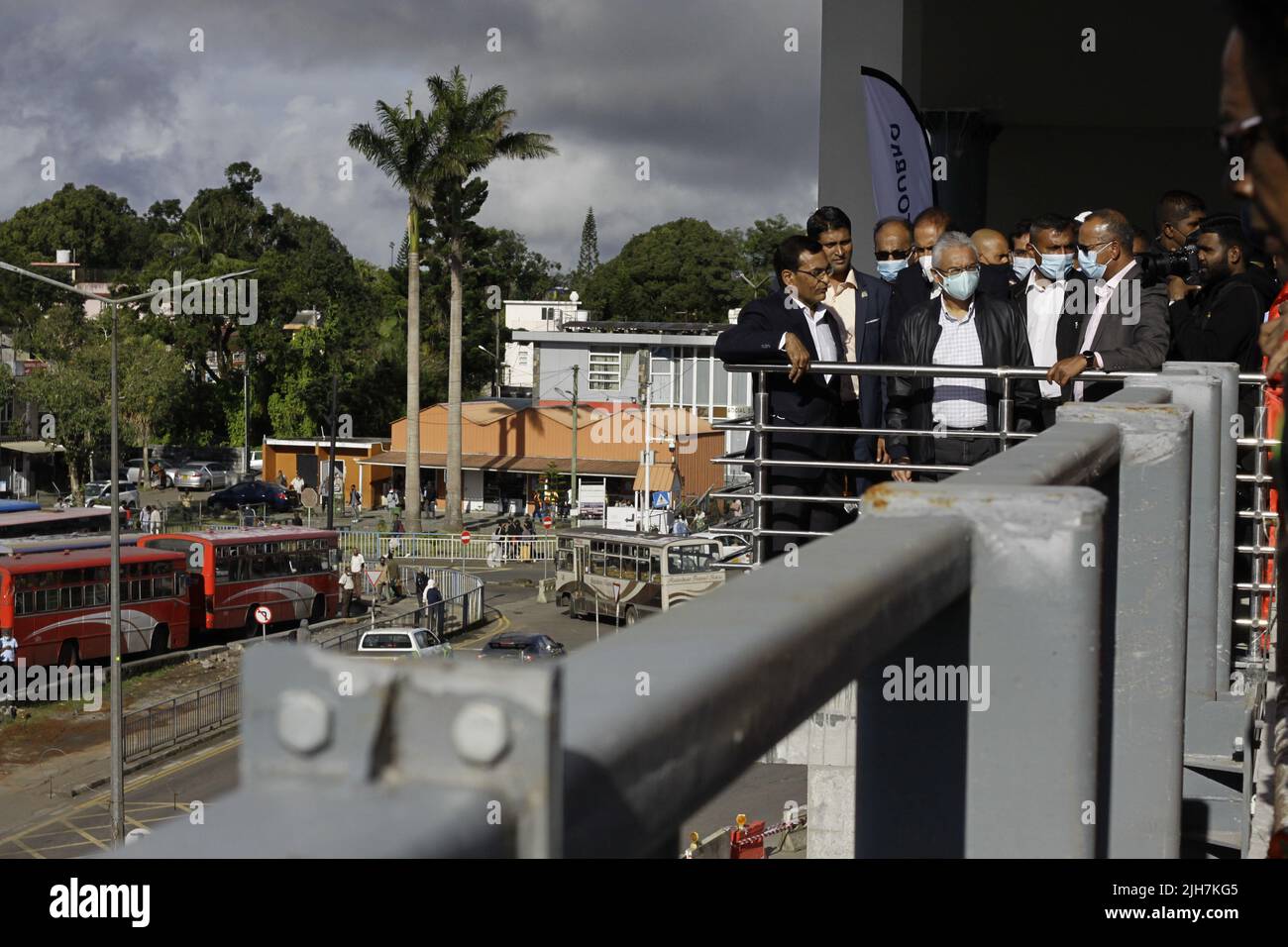 Site visit this morning at Curepipe with the Minister of Land Transport ...