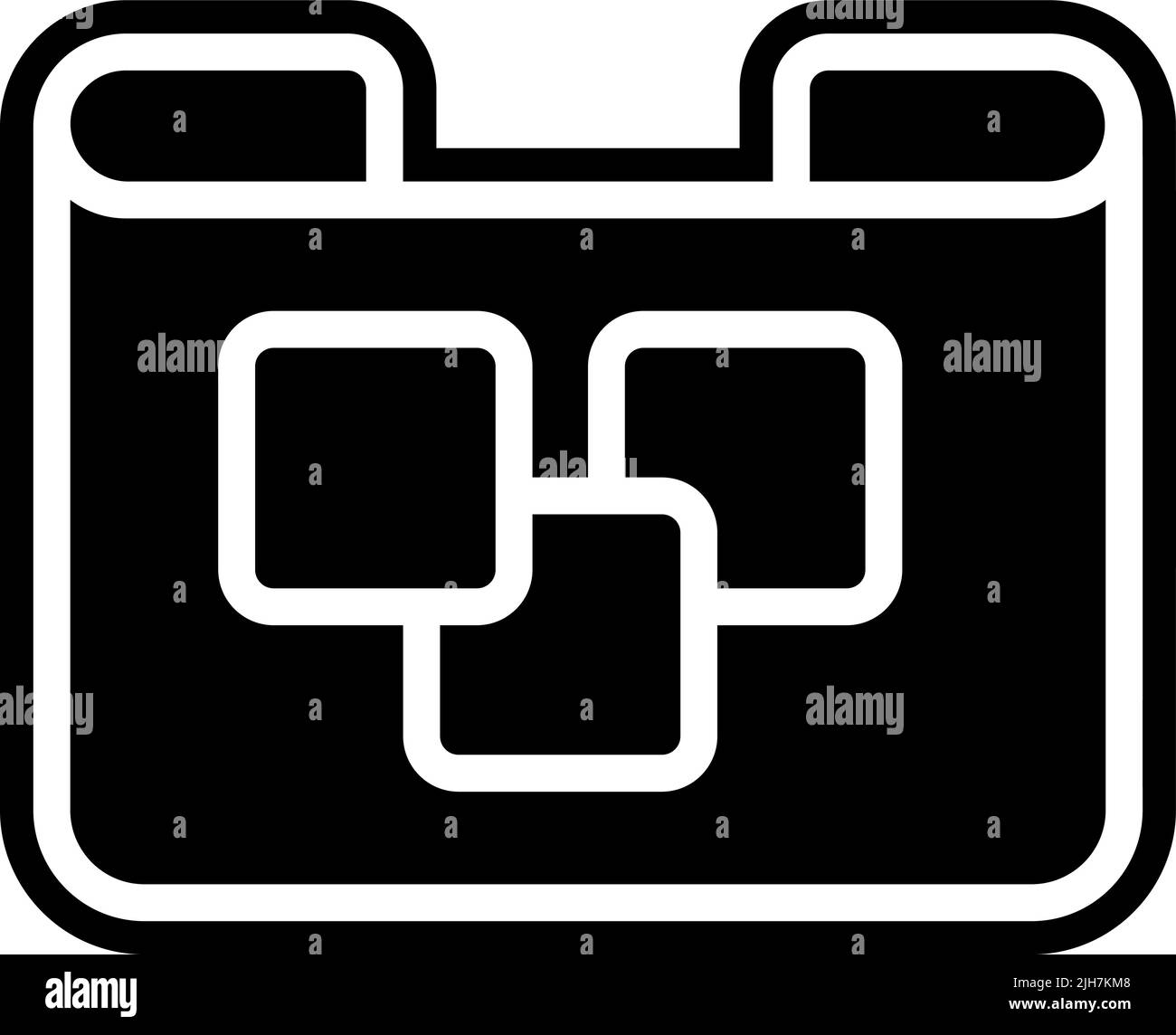 Project management blueprint concept Black and White Stock Photos ...