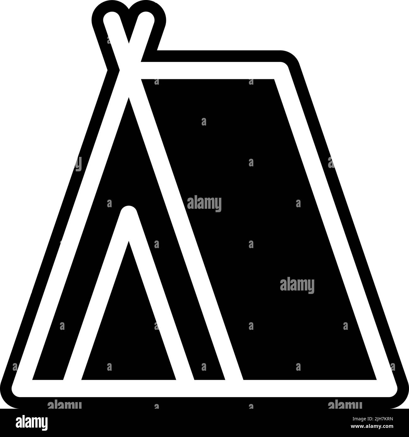 Homeless camping tent icon Stock Vector Image & Art - Alamy