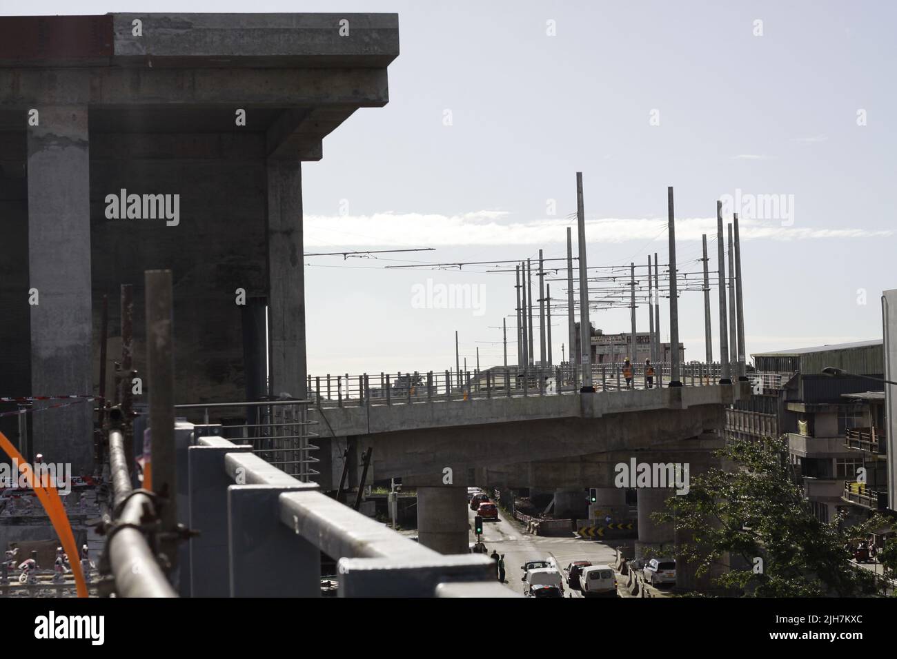 Site visit this morning at Curepipe with the Minister of Land Transport ...