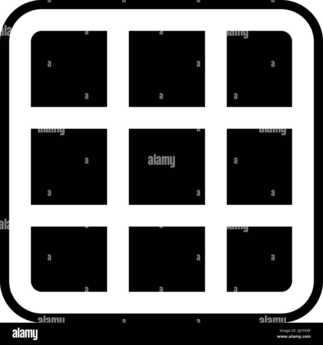 Multimedia Editor Grid Icon Stock Vector Image And Art Alamy