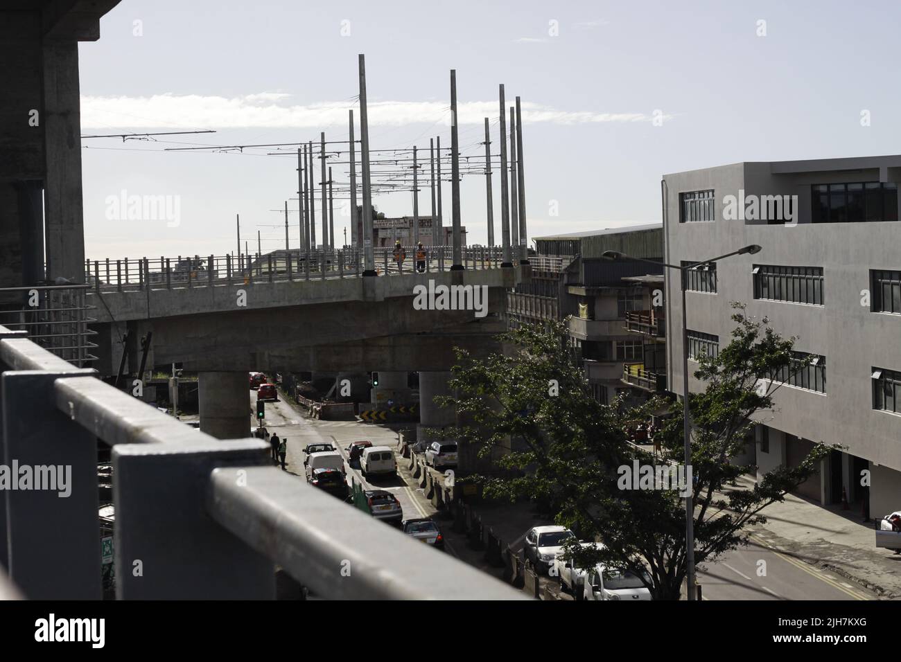 Site visit this morning at Curepipe with the Minister of Land Transport ...