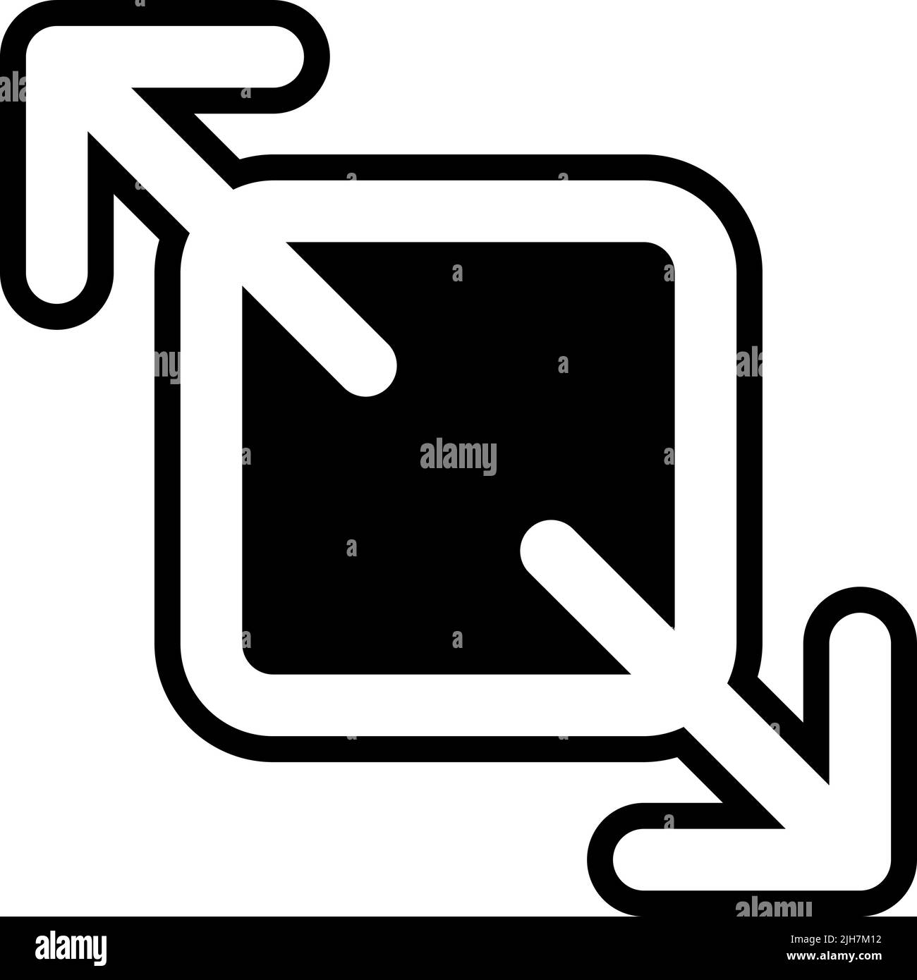 Multimedia editor resize icon Stock Vector Image & Art - Alamy