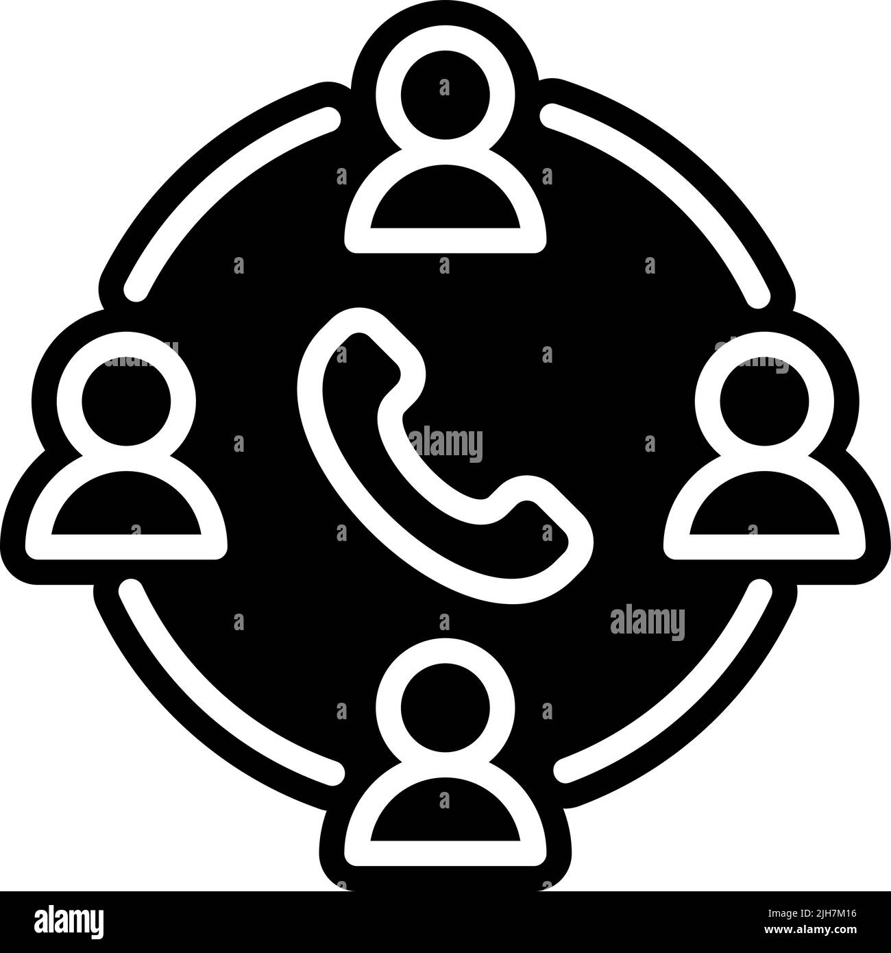 Phone video conference icon Stock Vector Image & Art - Alamy