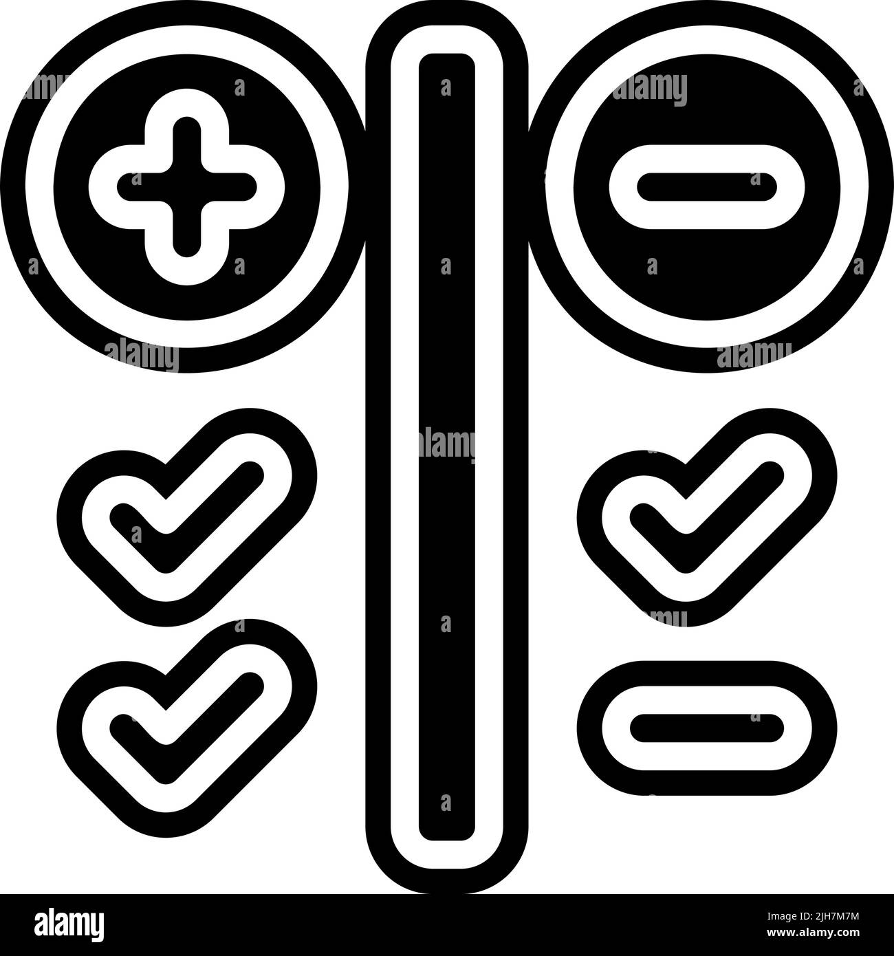 Management project pros and cons icon Stock Vector Image & Art - Alamy