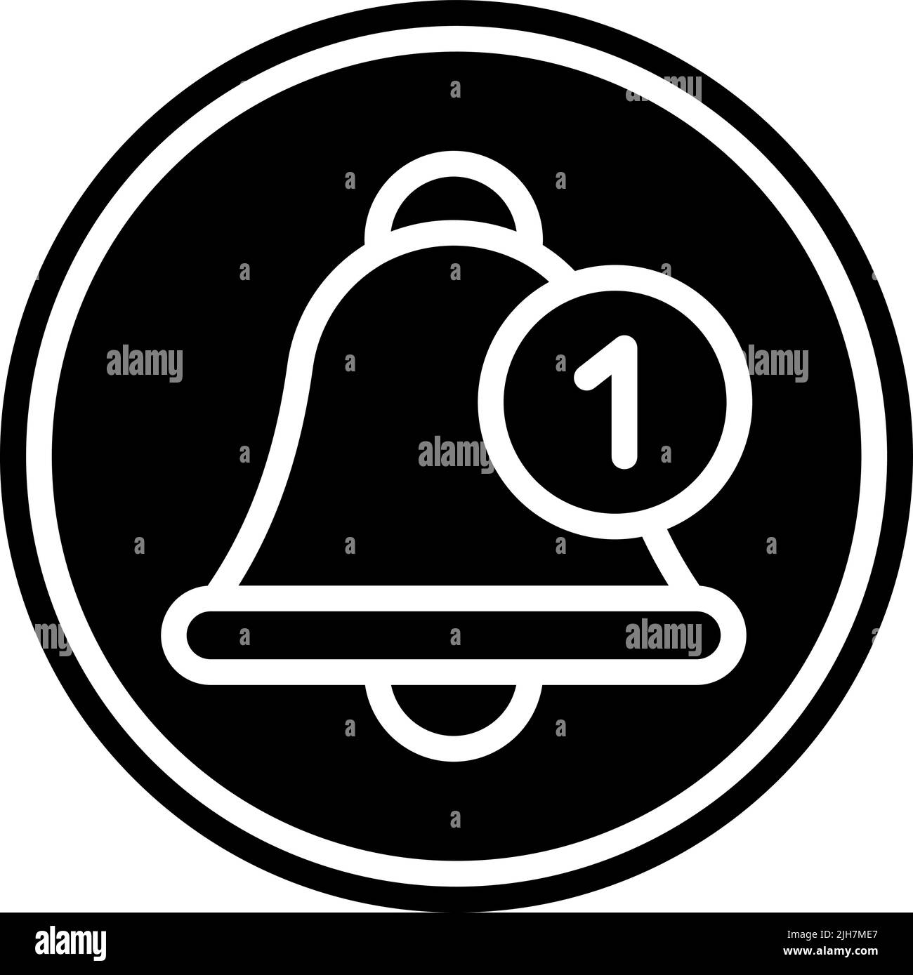 Phone notification bell icon Stock Vector Image & Art - Alamy