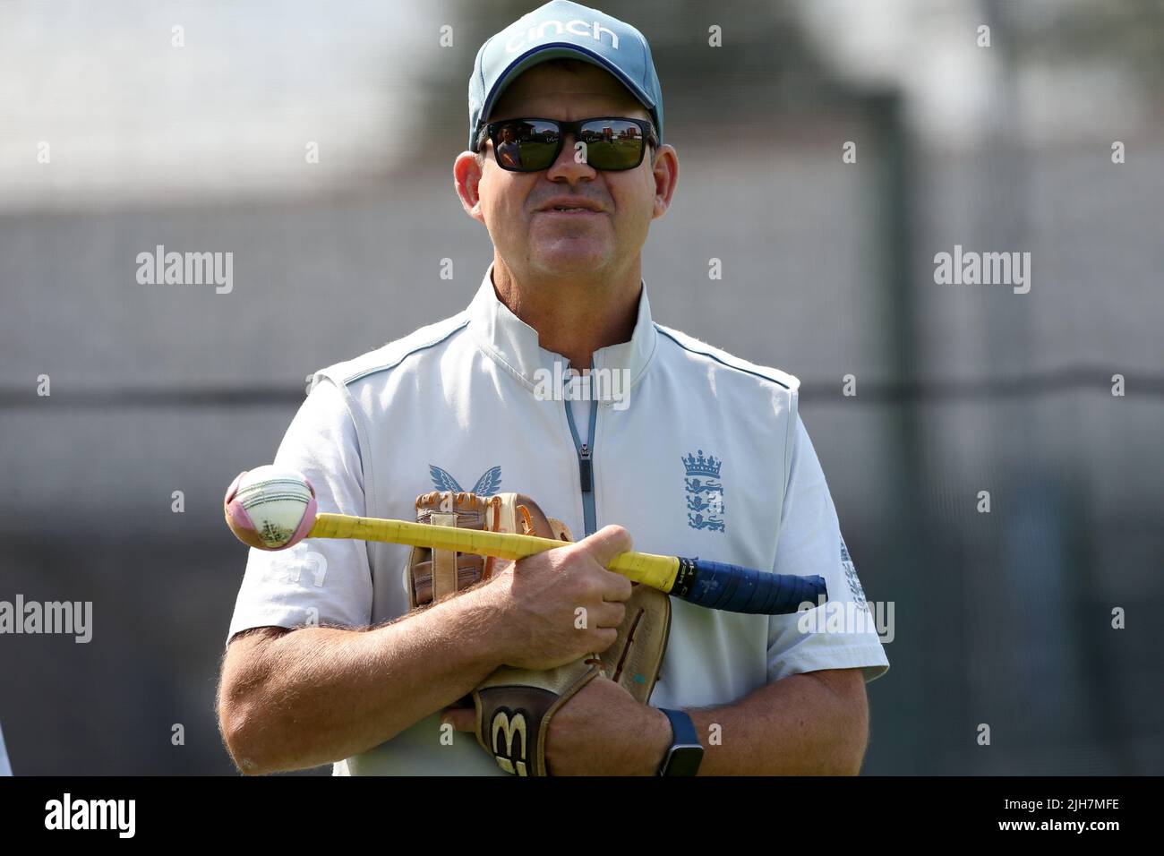 England coach Matthew Mott during a training session at Emirates Old ...