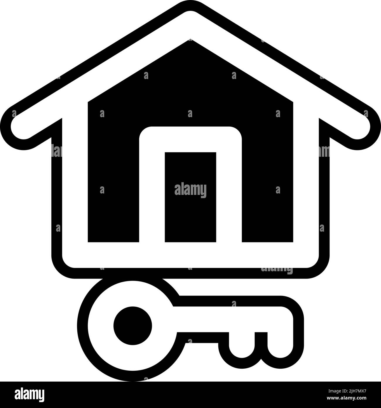 Real estate house key icon Stock Vector Image & Art - Alamy