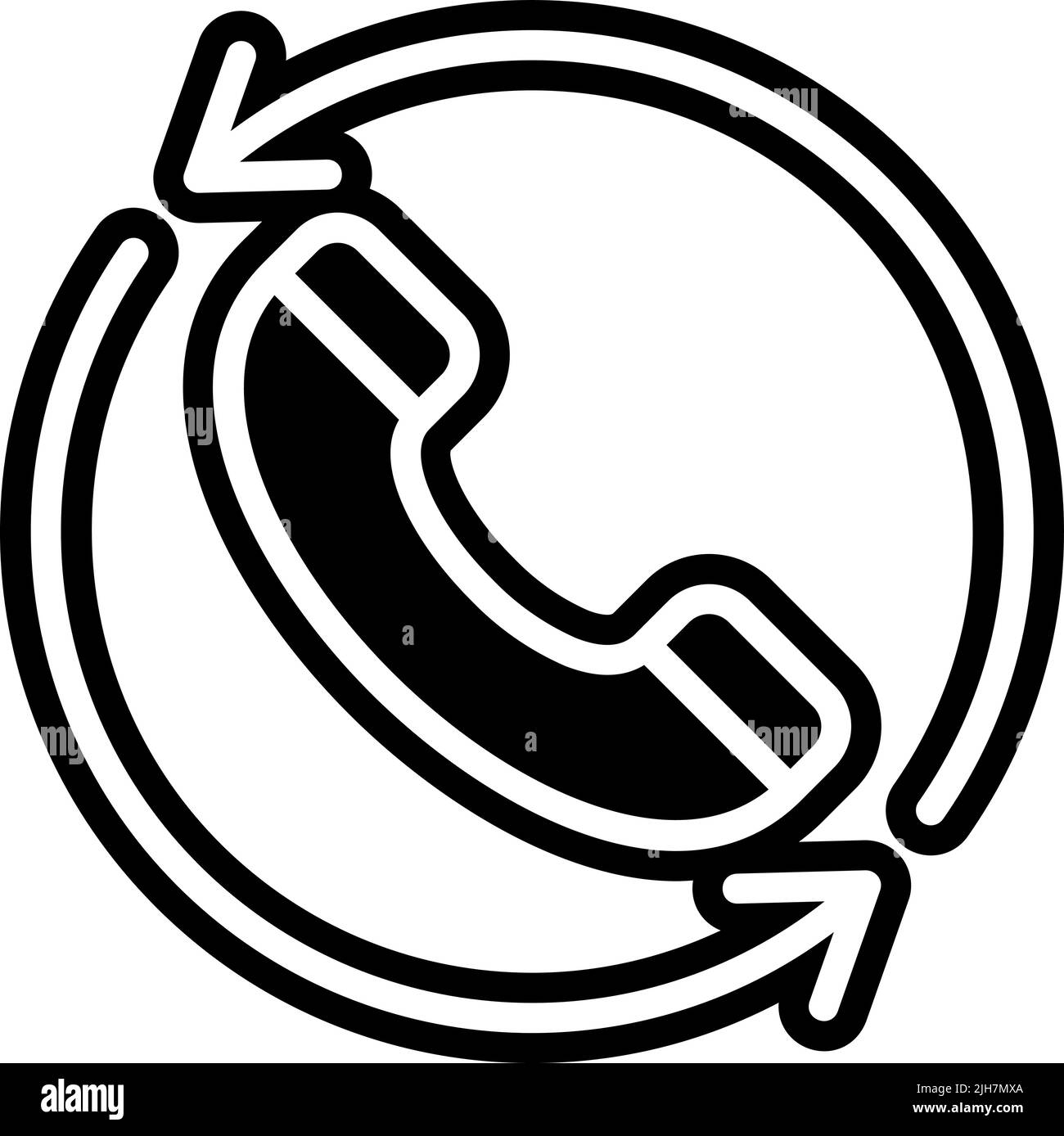 Call back icon Black and White Stock Photos & Images - Alamy