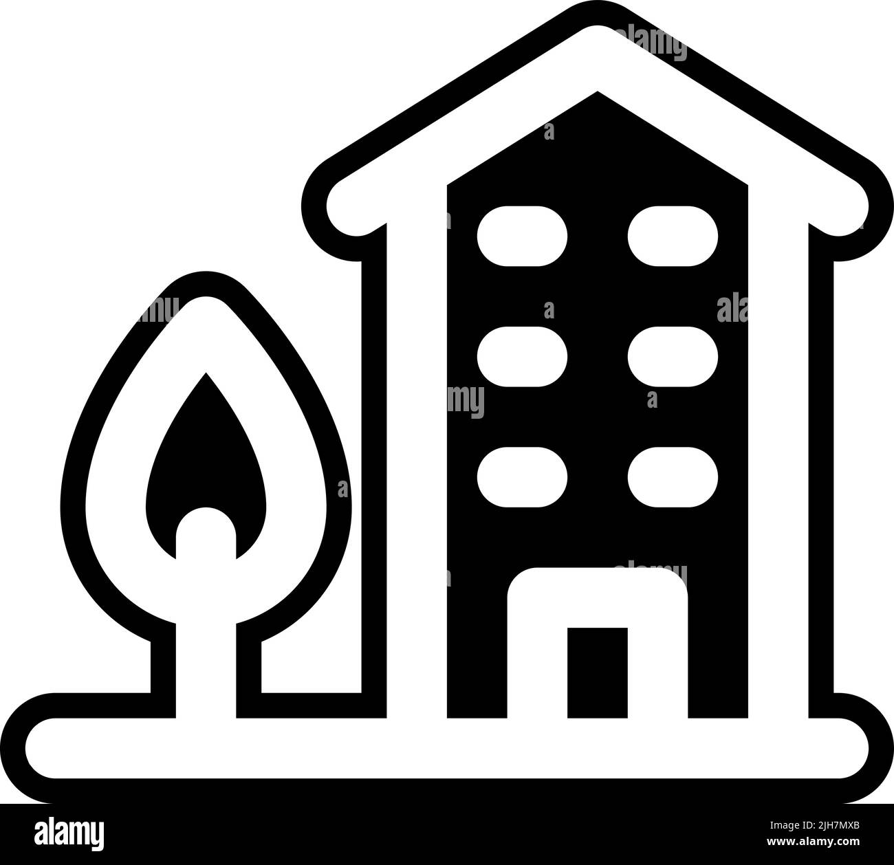 Building of estate Black and White Stock Photos & Images - Alamy
