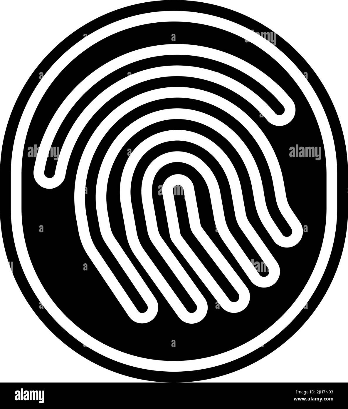 Phone fingerprint icon Stock Vector Image & Art - Alamy