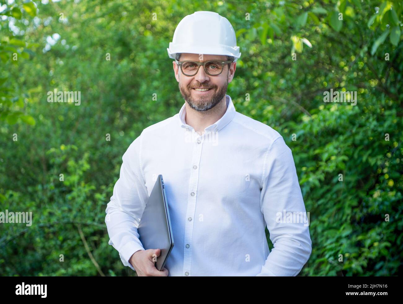 Happy businessman architect constructor hi-res stock photography and ...