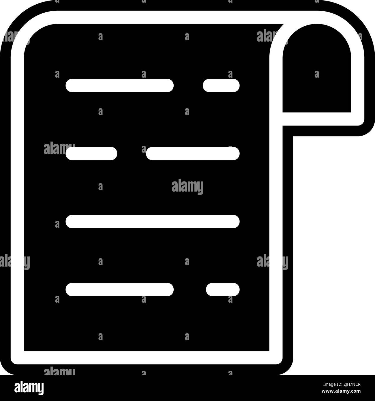 Restaurant receipt icon Stock Vector Image & Art - Alamy