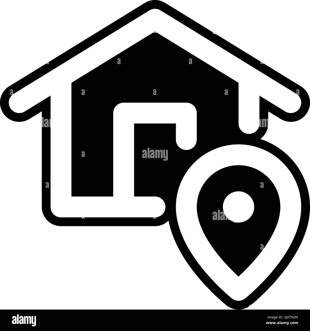 Real estate map location icon Stock Vector Image & Art - Alamy