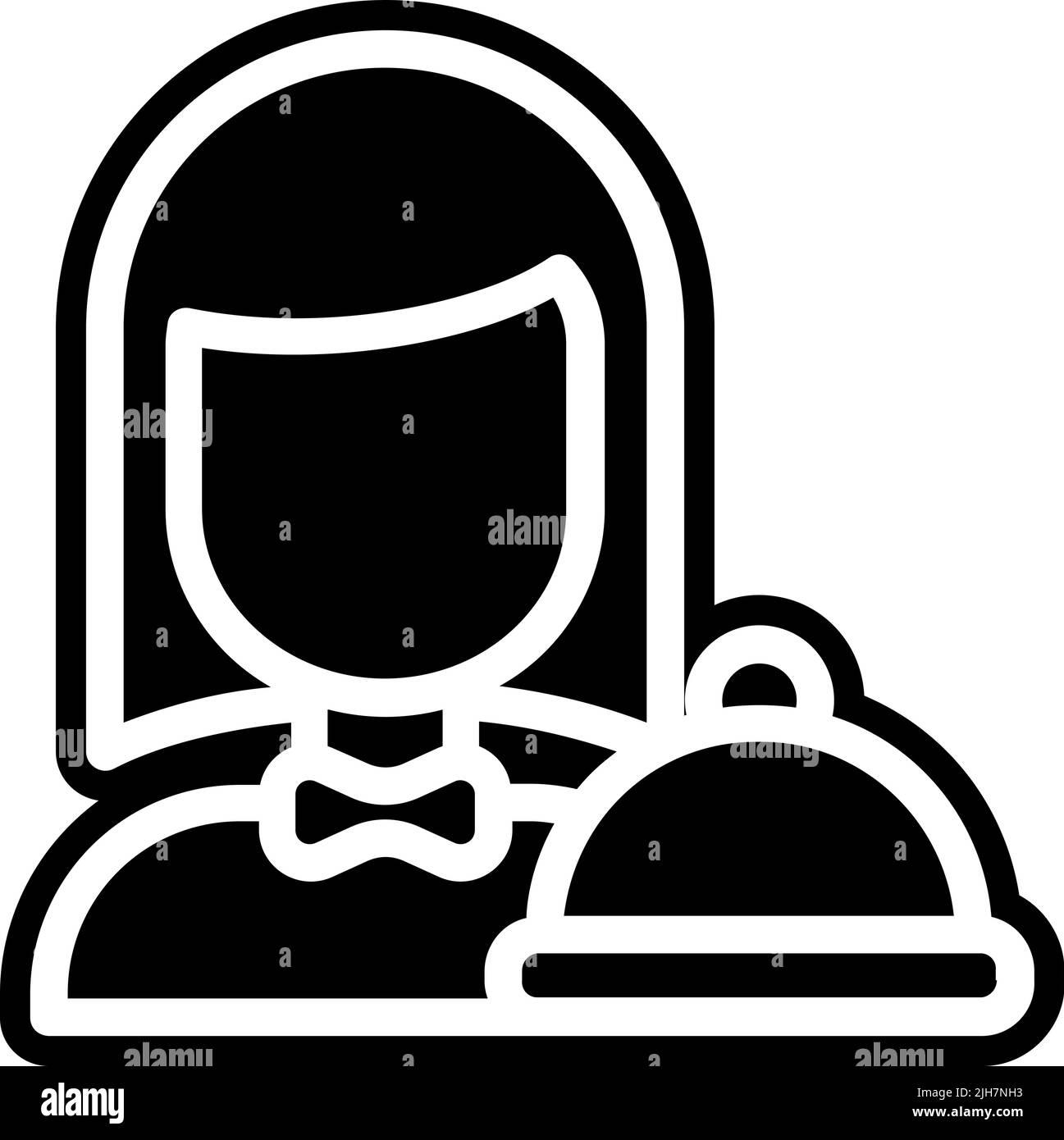 Restaurant waitress icon Stock Vector Image & Art - Alamy