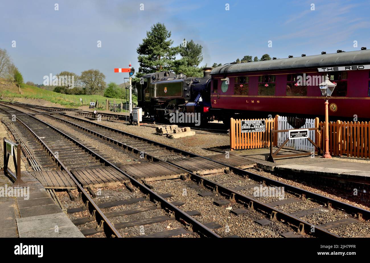 Arley station on the severn valley railway in worcestershire hi-res ...