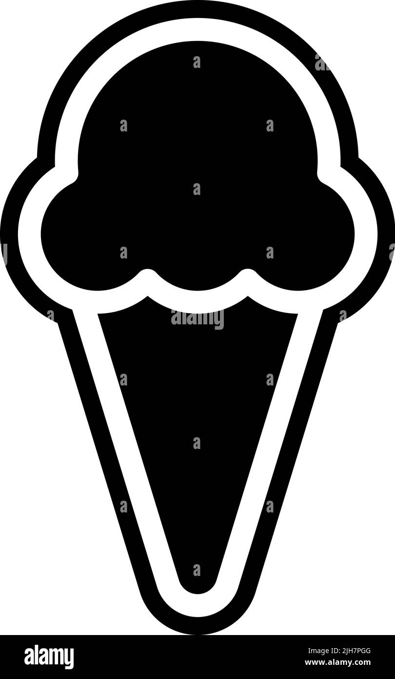 Ice cream design Black and White Stock Photos & Images - Alamy