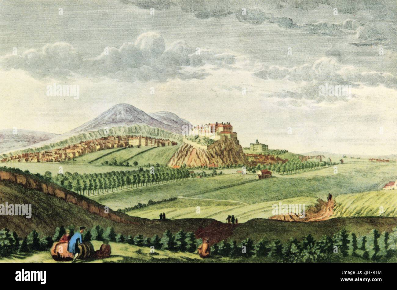 Edinburgh from the West, 1753. By Paul Sandby (1731-1809). By the late ...