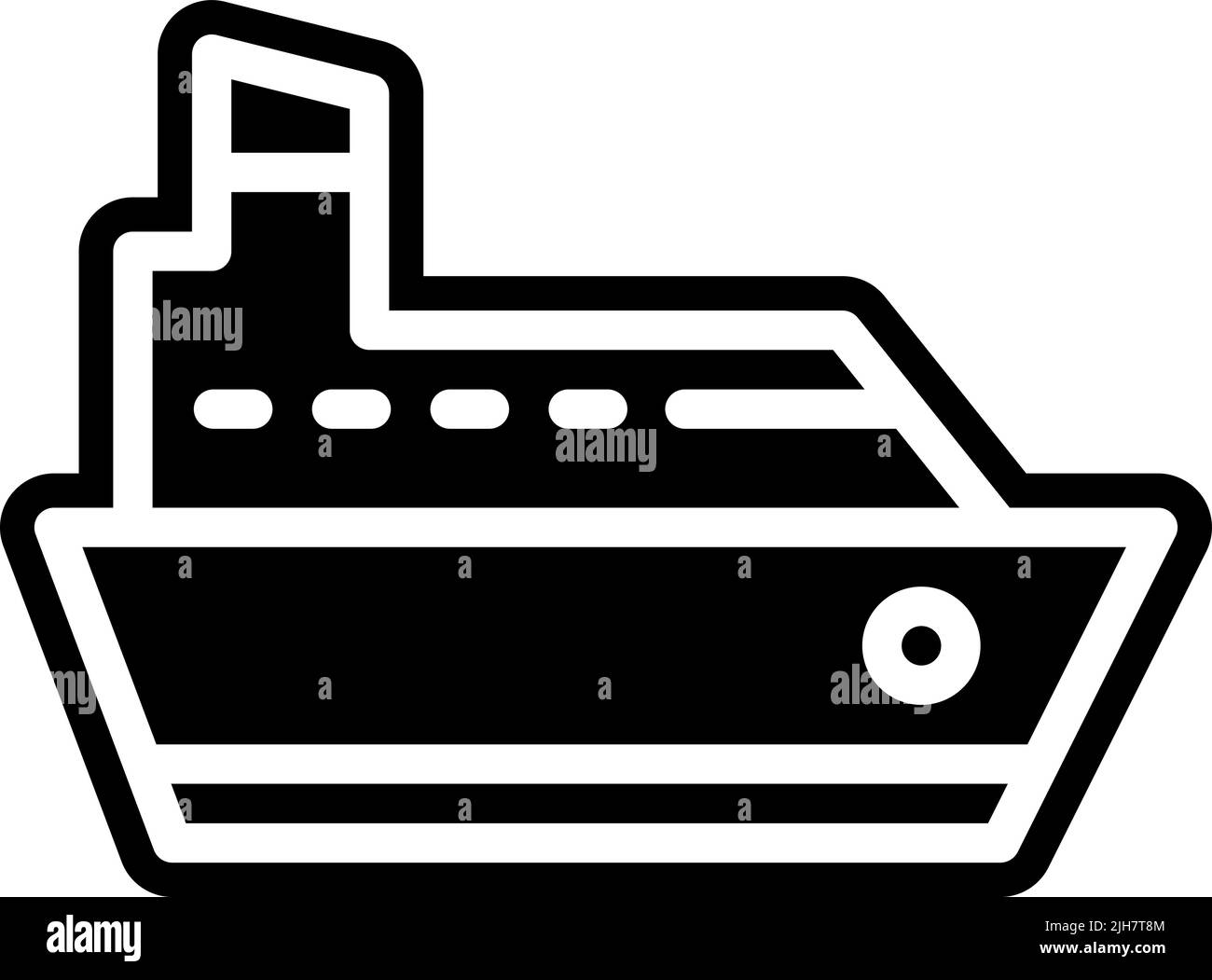 Ferry and cruise ship Black and White Stock Photos & Images - Alamy