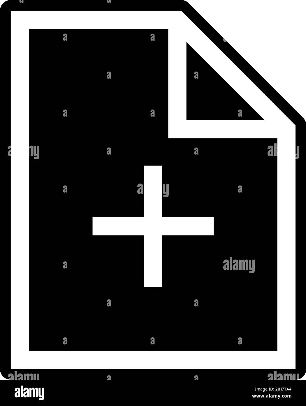 User interface add file icon Stock Vector Image & Art - Alamy