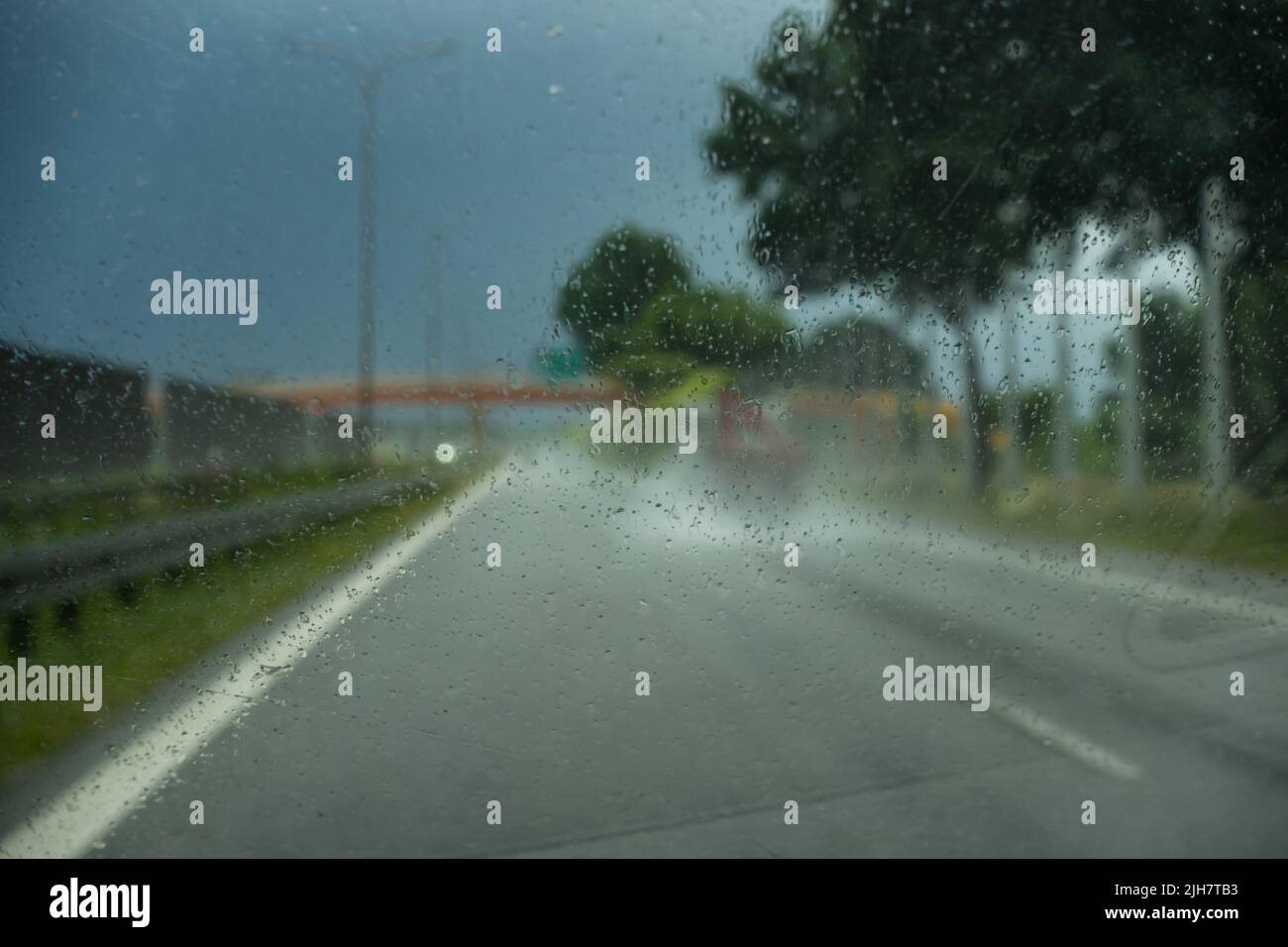 Car windscreen view traffic hi-res stock photography and images - Alamy