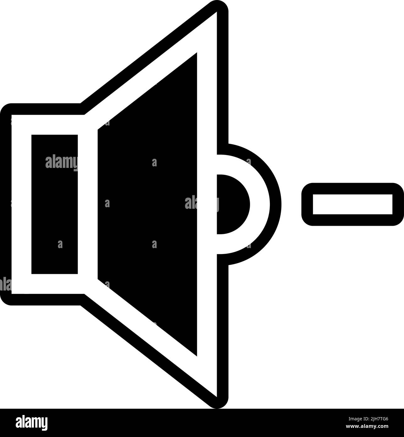 User interface volume down icon Stock Vector Image & Art - Alamy