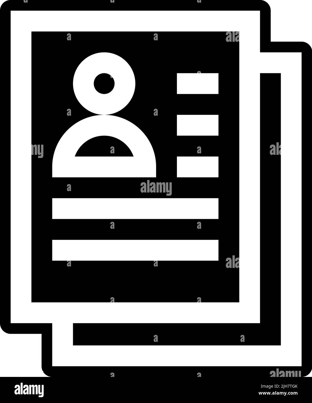 Icon curriculum description Stock Vector Images - Alamy