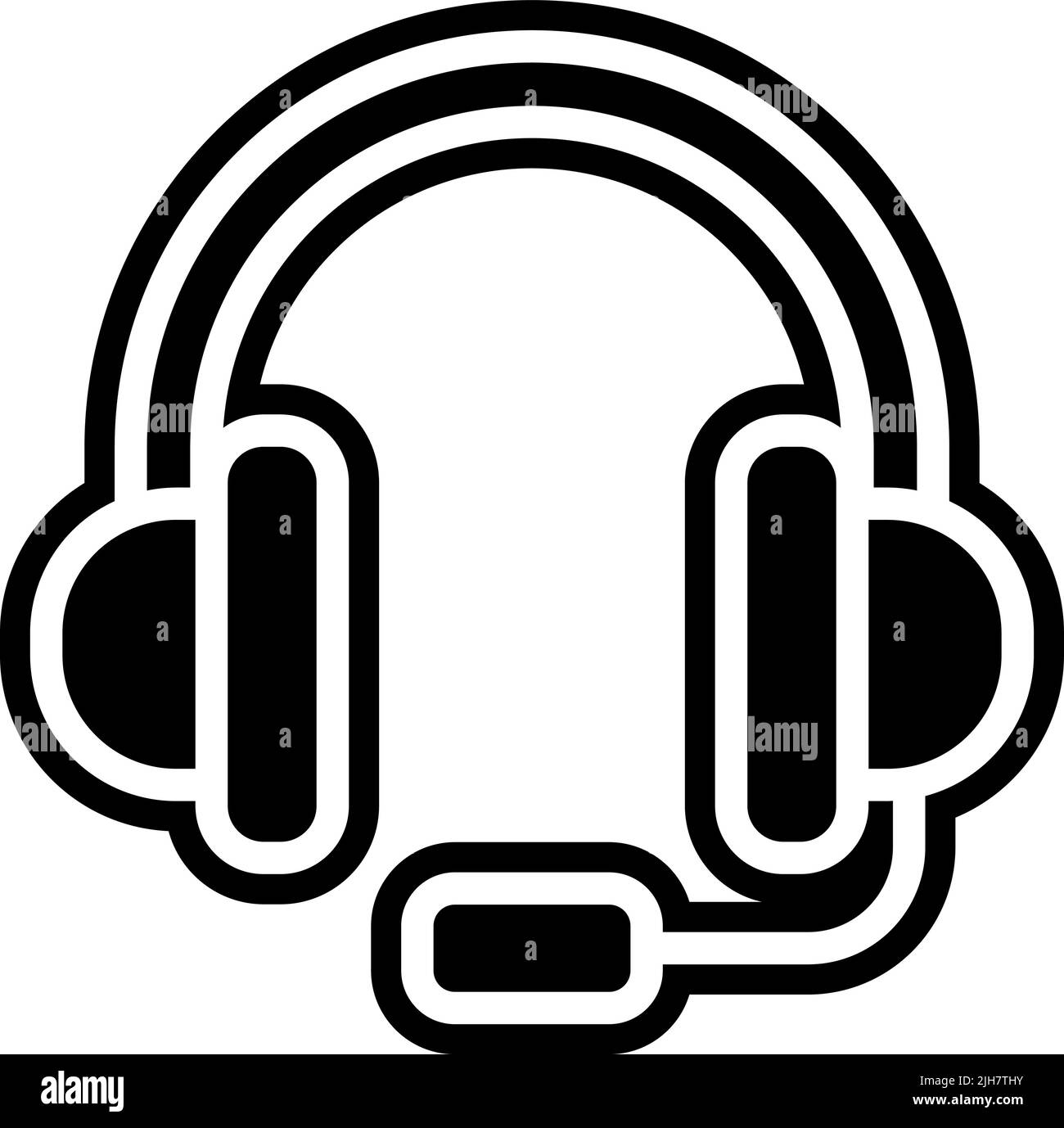 Video game elements headset icon Stock Vector Image & Art - Alamy