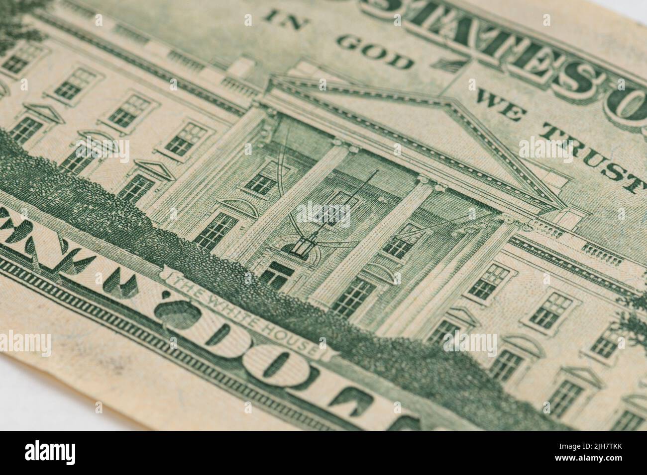 Andrew Jackson Portrait Macro Usa Twenty Dollar Banknote Or Bill Stock