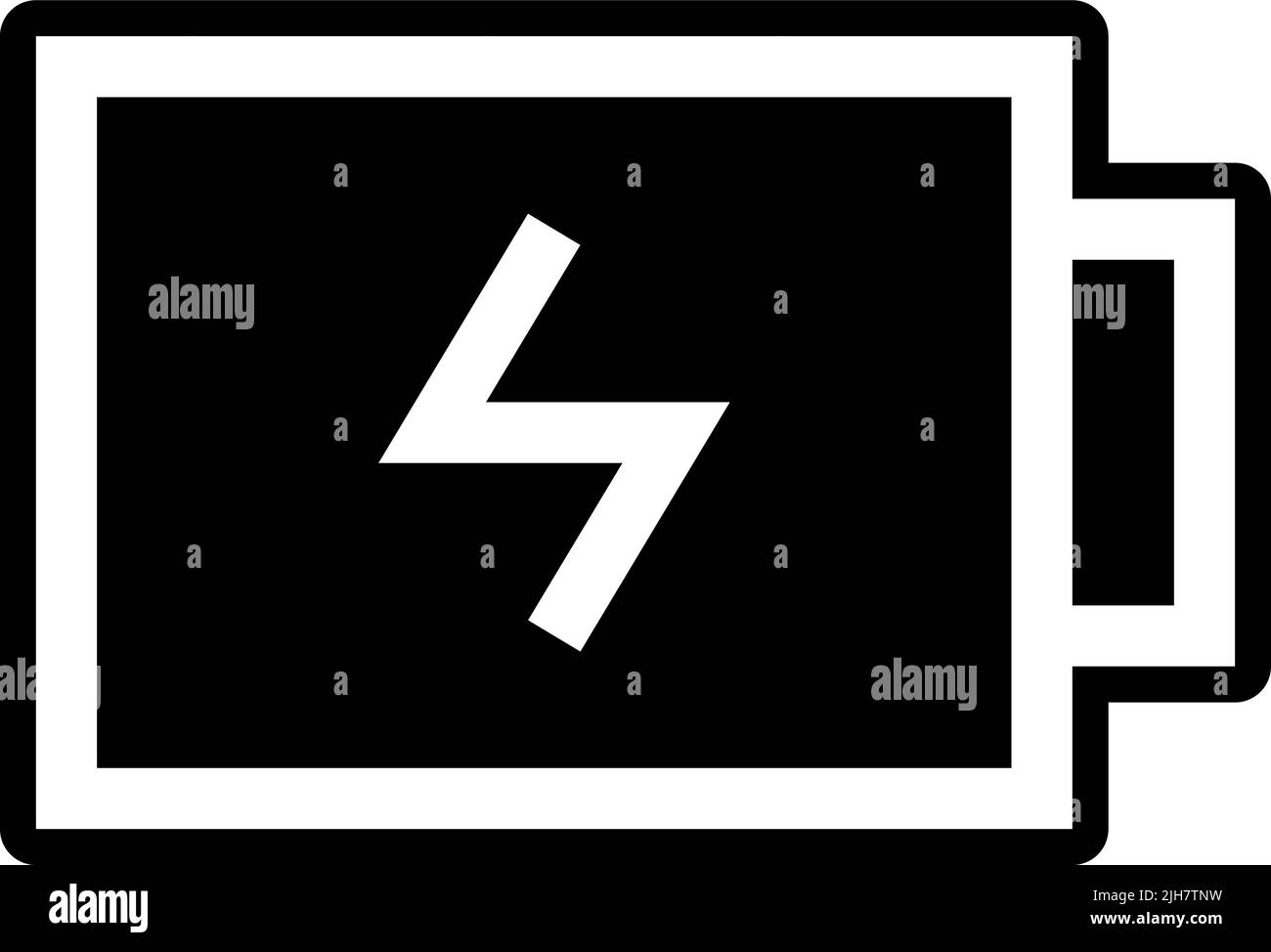 Full battery line icon Black and White Stock Photos & Images - Alamy