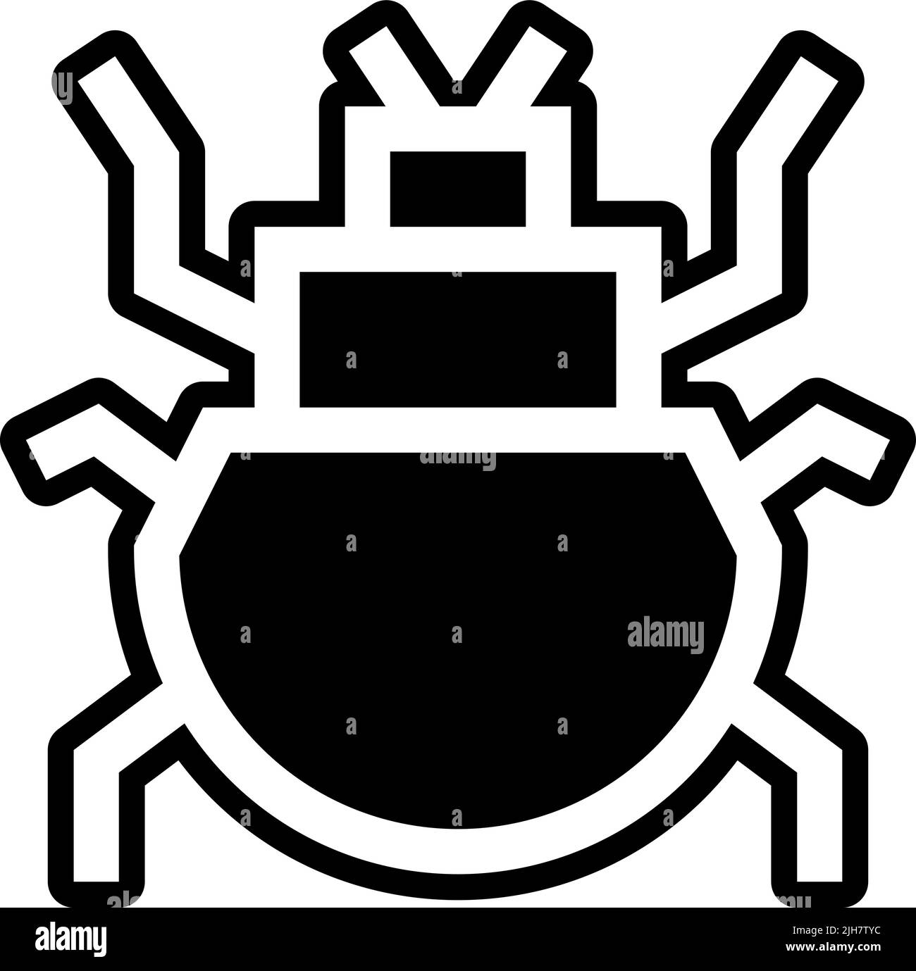 User interface bug icon Stock Vector Image & Art - Alamy