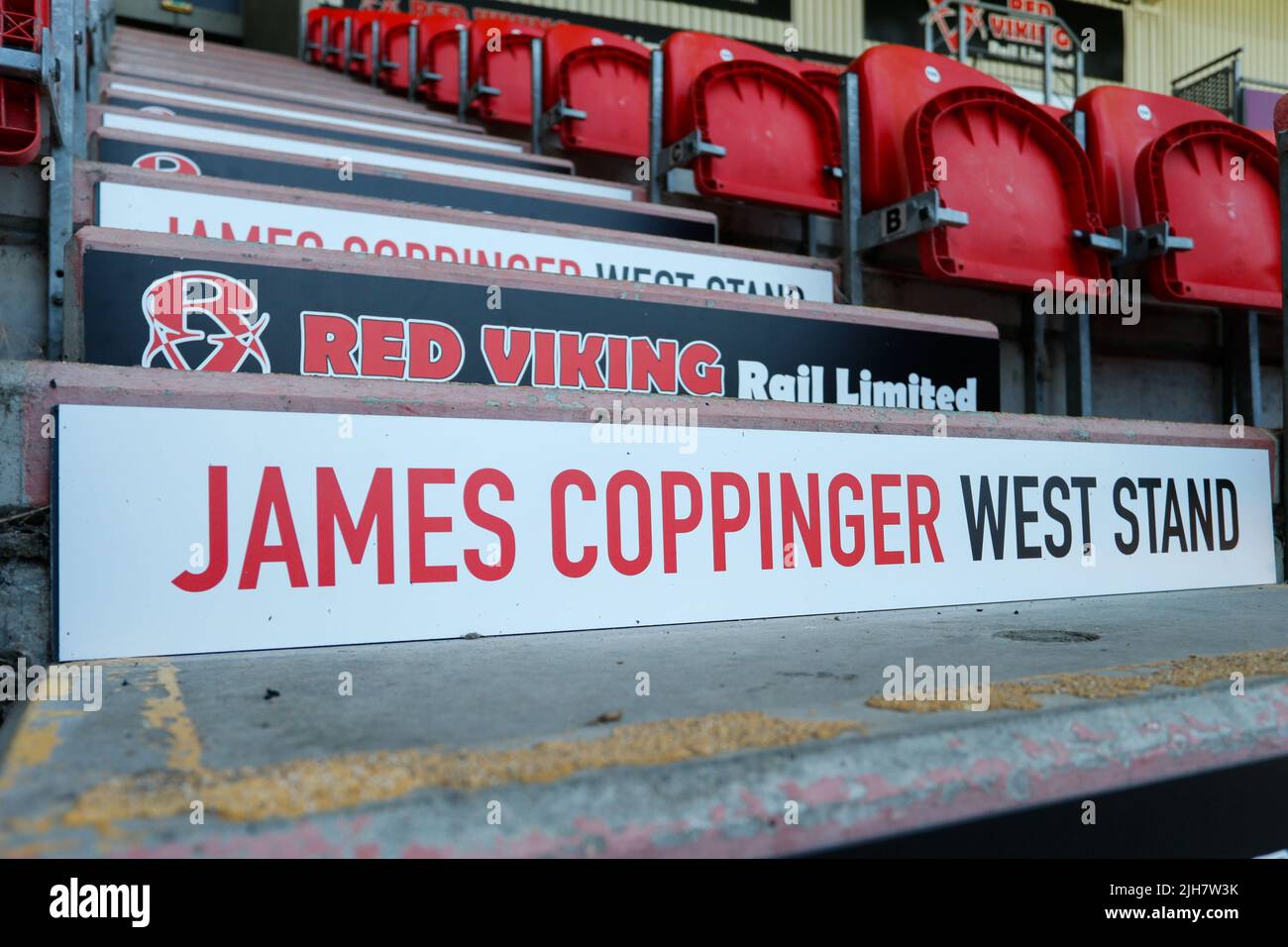 A view of the branding on the James Coppinger stand in the Eco-Power ...