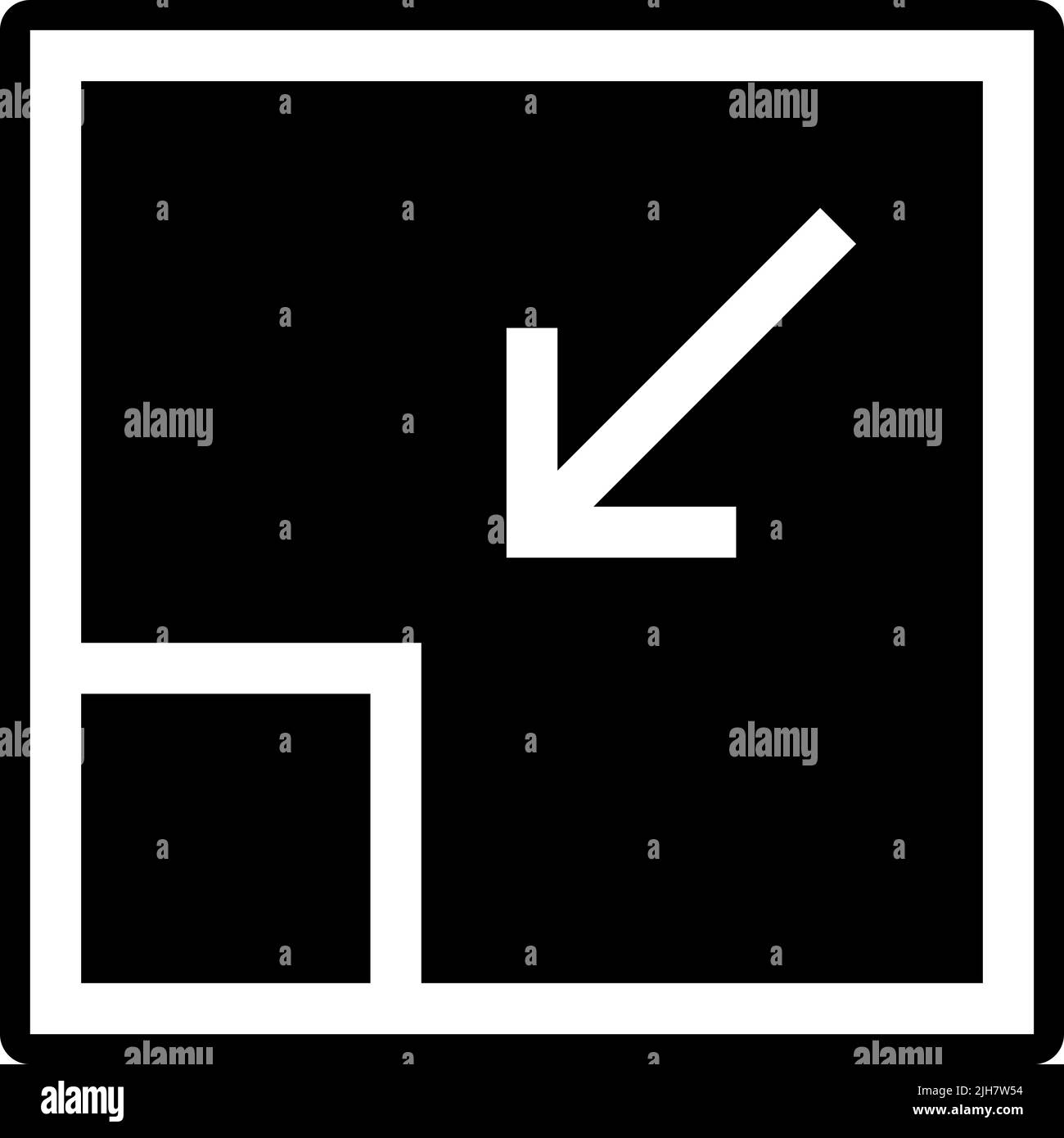 User interface minimize icon Stock Vector Image & Art - Alamy