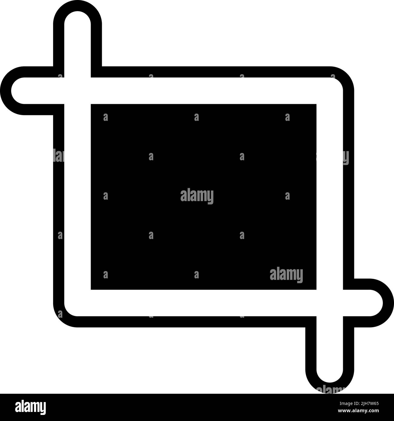User interface crop icon Stock Vector Image & Art - Alamy