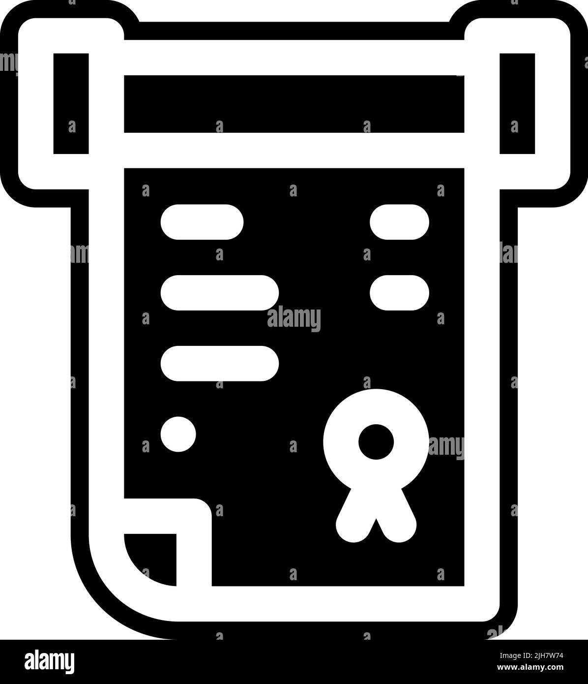 Diploma vector icon modern Black and White Stock Photos & Images - Alamy