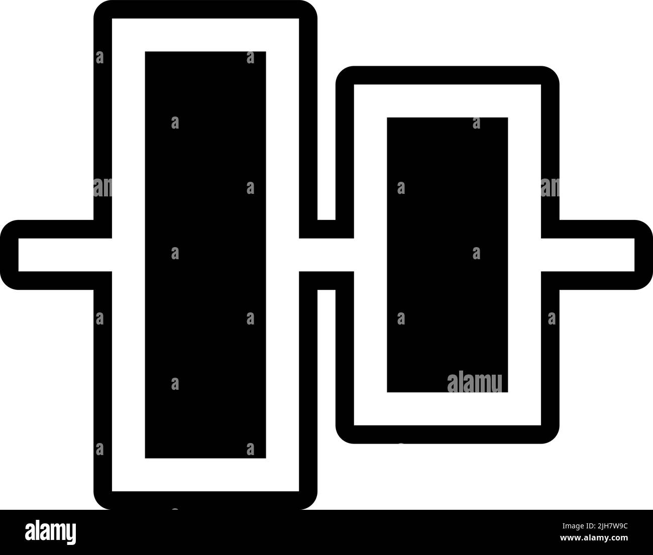 User interface center alignment icon Stock Vector Image & Art - Alamy