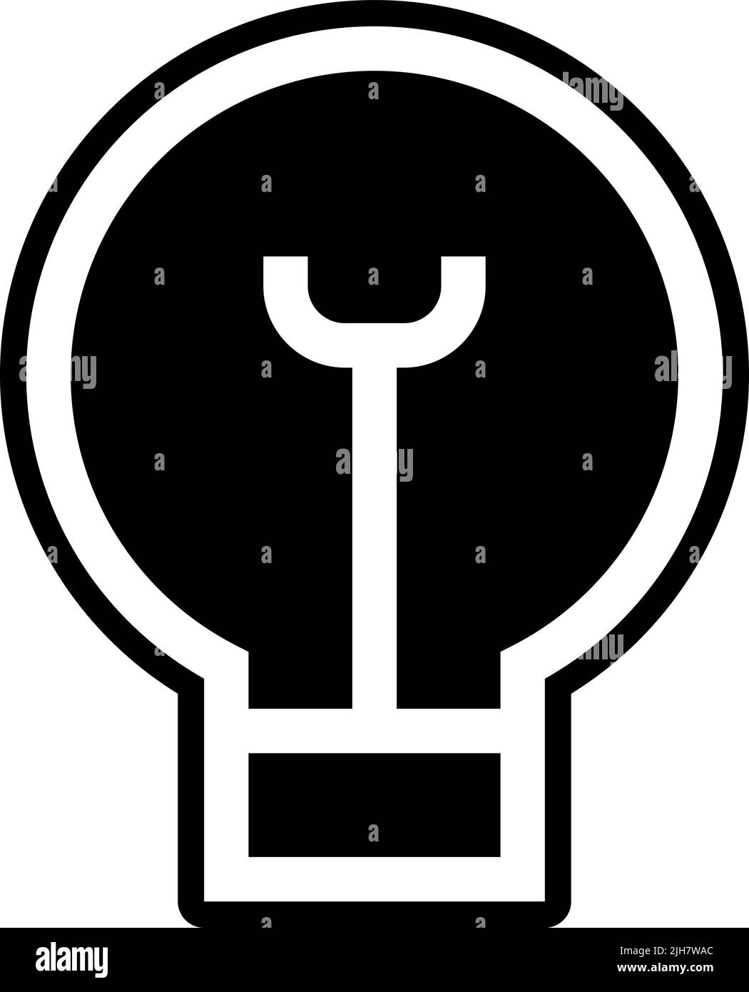 Yellow light bulb app icon Black and White Stock Photos & Images - Alamy