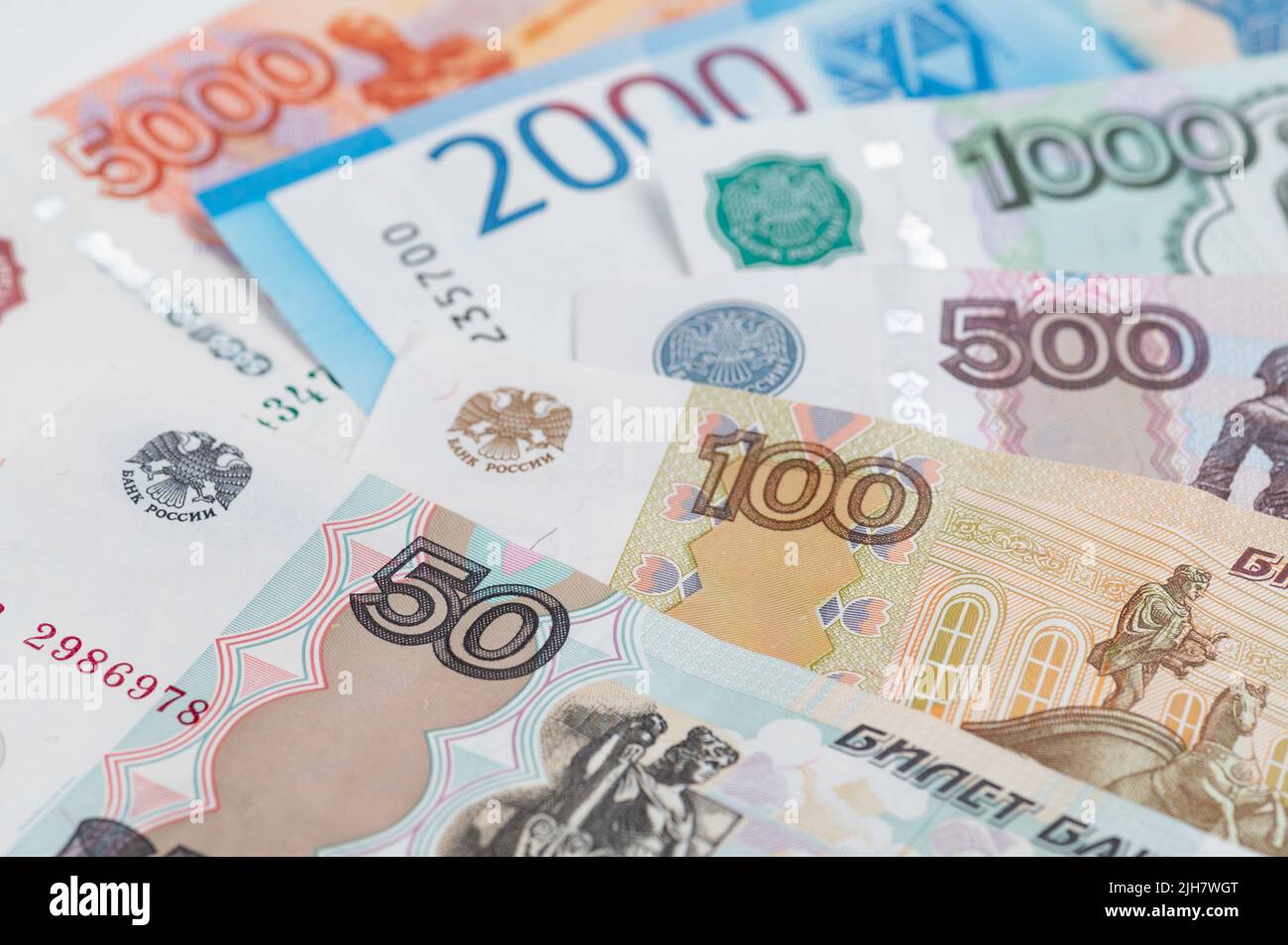Russian rubles background. Money background and texture. Banknotes of ...