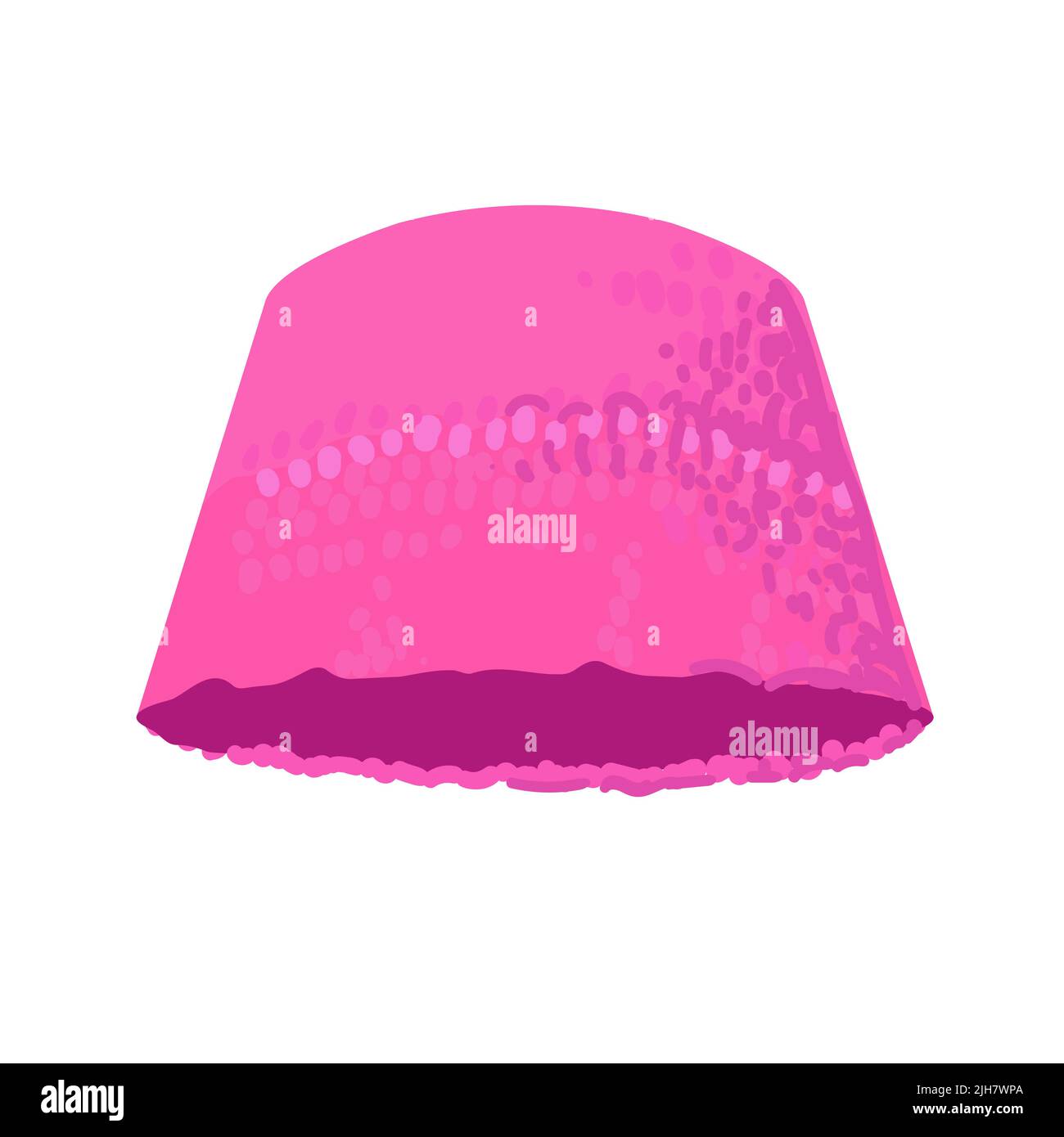 Pink panama, headwear of Kalush. Symbol of Ukraine, Ukrainian fashion ...