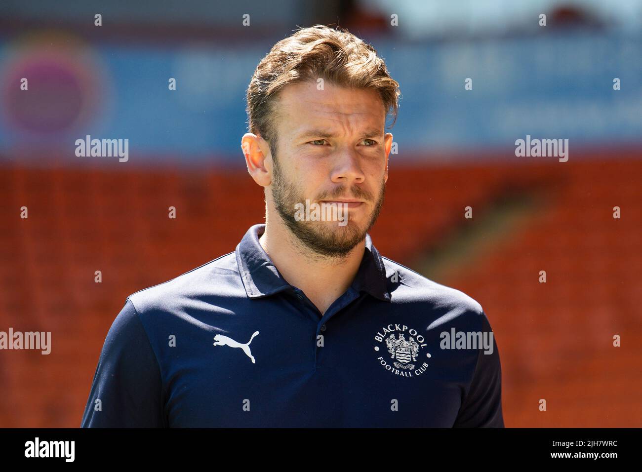 Chris Maxwell #1 of Blackpool arrives at Bloomfield Road Stock Photo ...