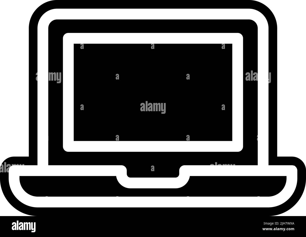 Workplace laptop icon Stock Vector Image & Art - Alamy