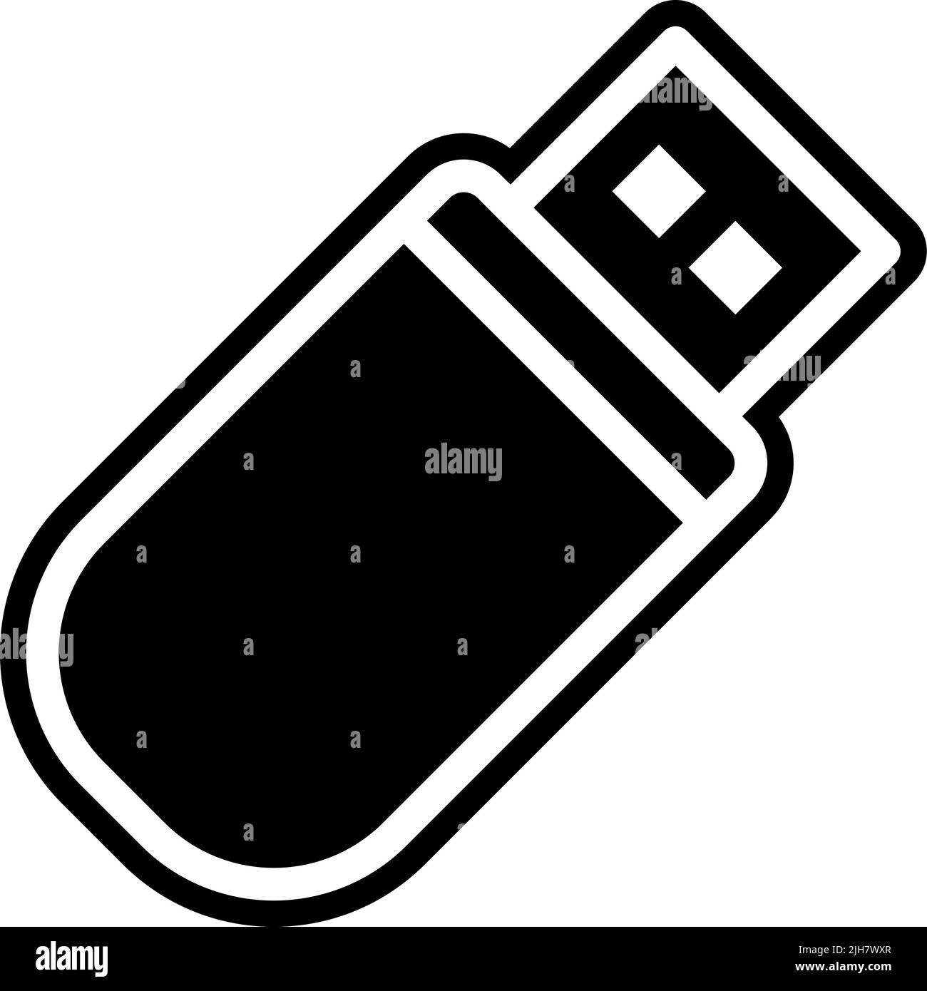 Laptop flash pen drive Stock Vector Images - Alamy