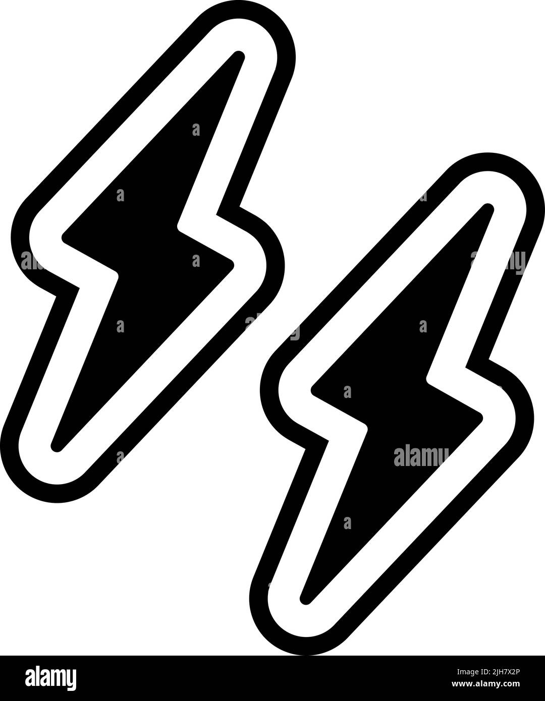 Weather lightning icon Stock Vector Image & Art - Alamy