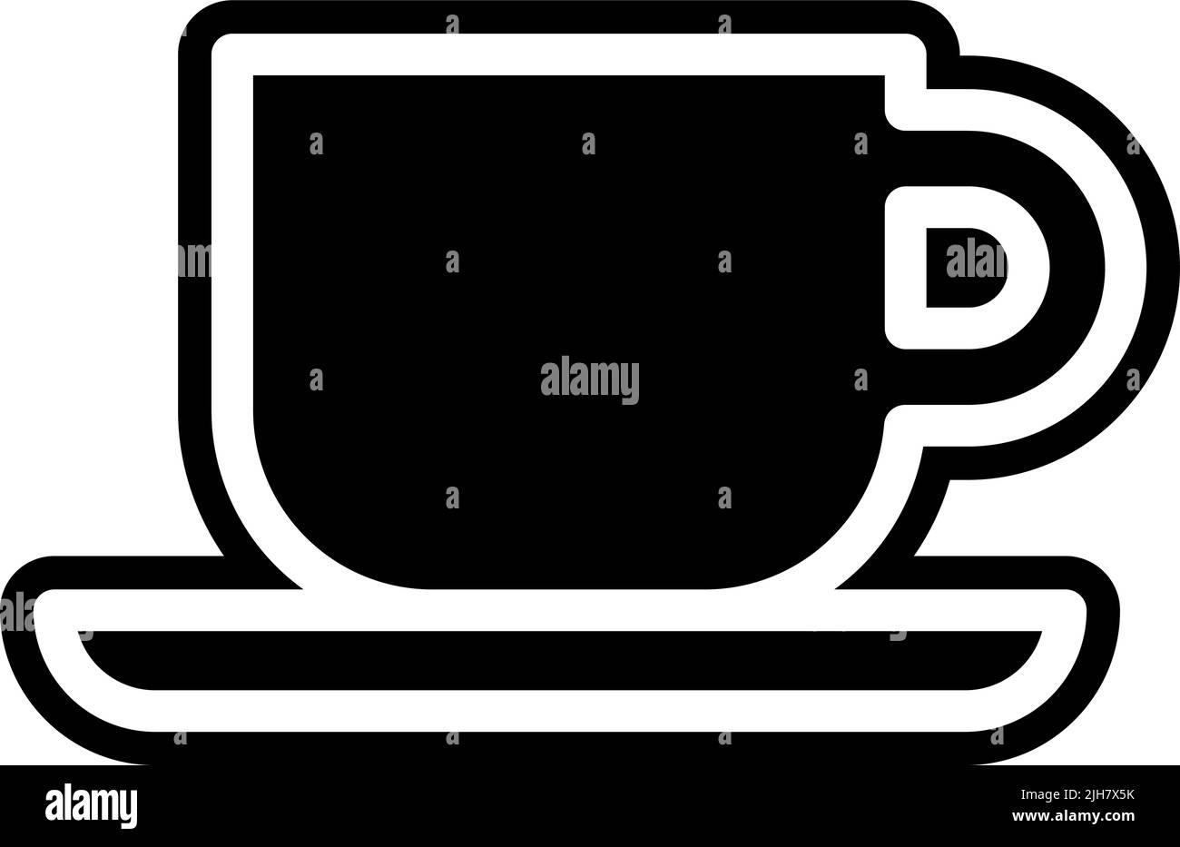 Coffee cup desktop business Black and White Stock Photos & Images - Alamy