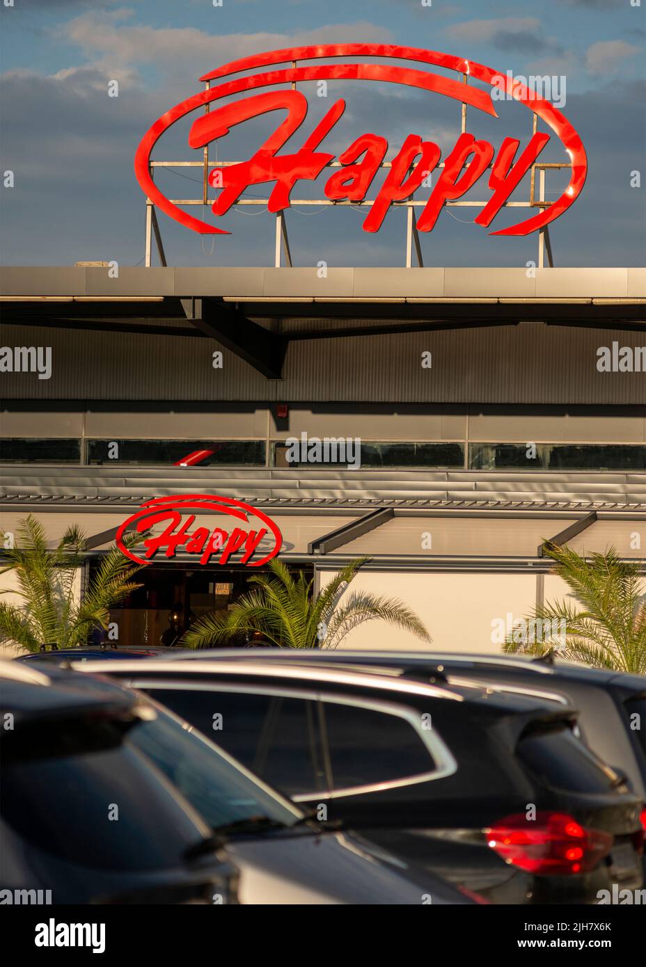 Exterior view of the Happy Bar and Grill restaurant as one of the most ...