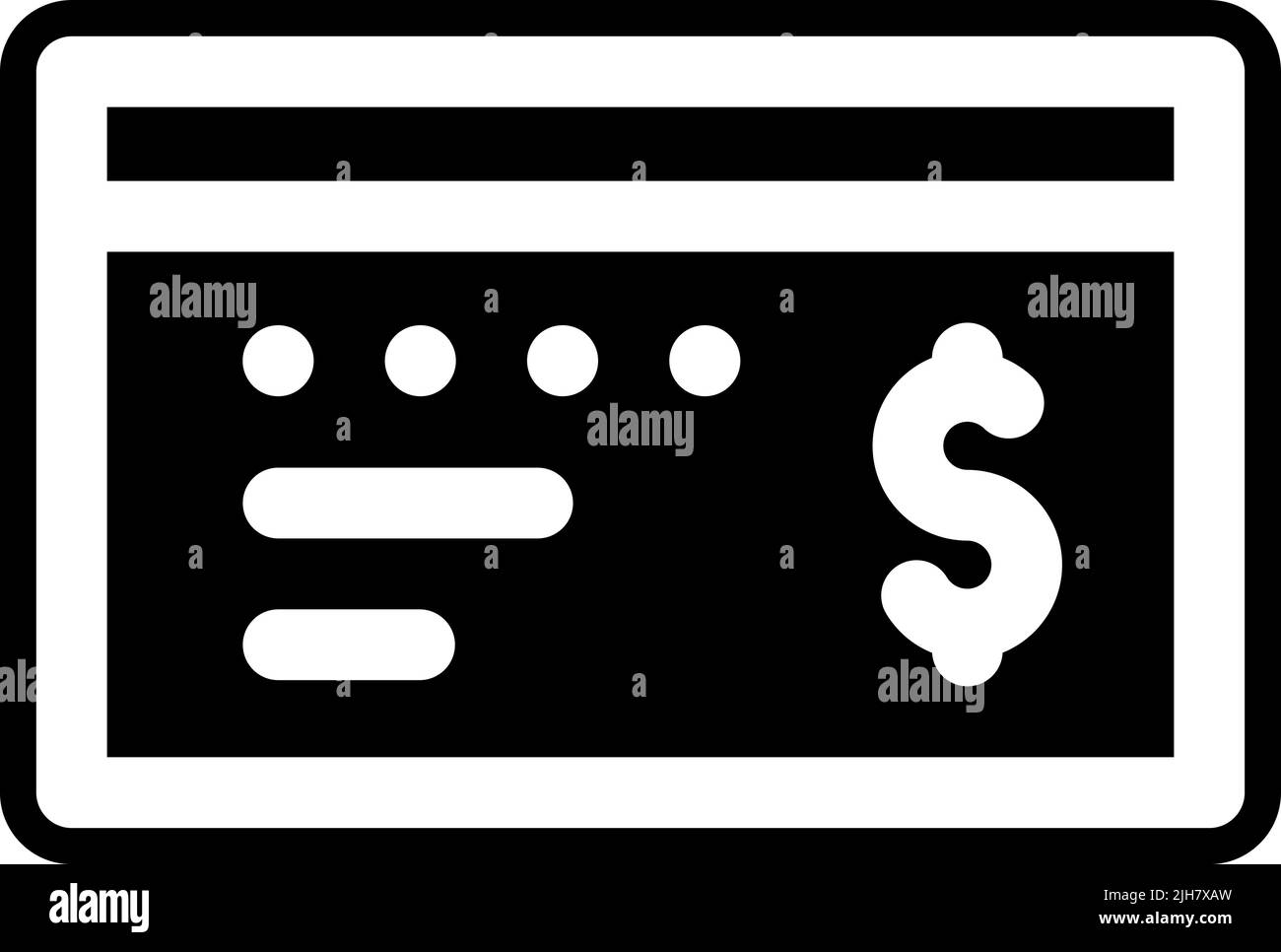 Bank check illustration hi-res stock photography and images - Alamy