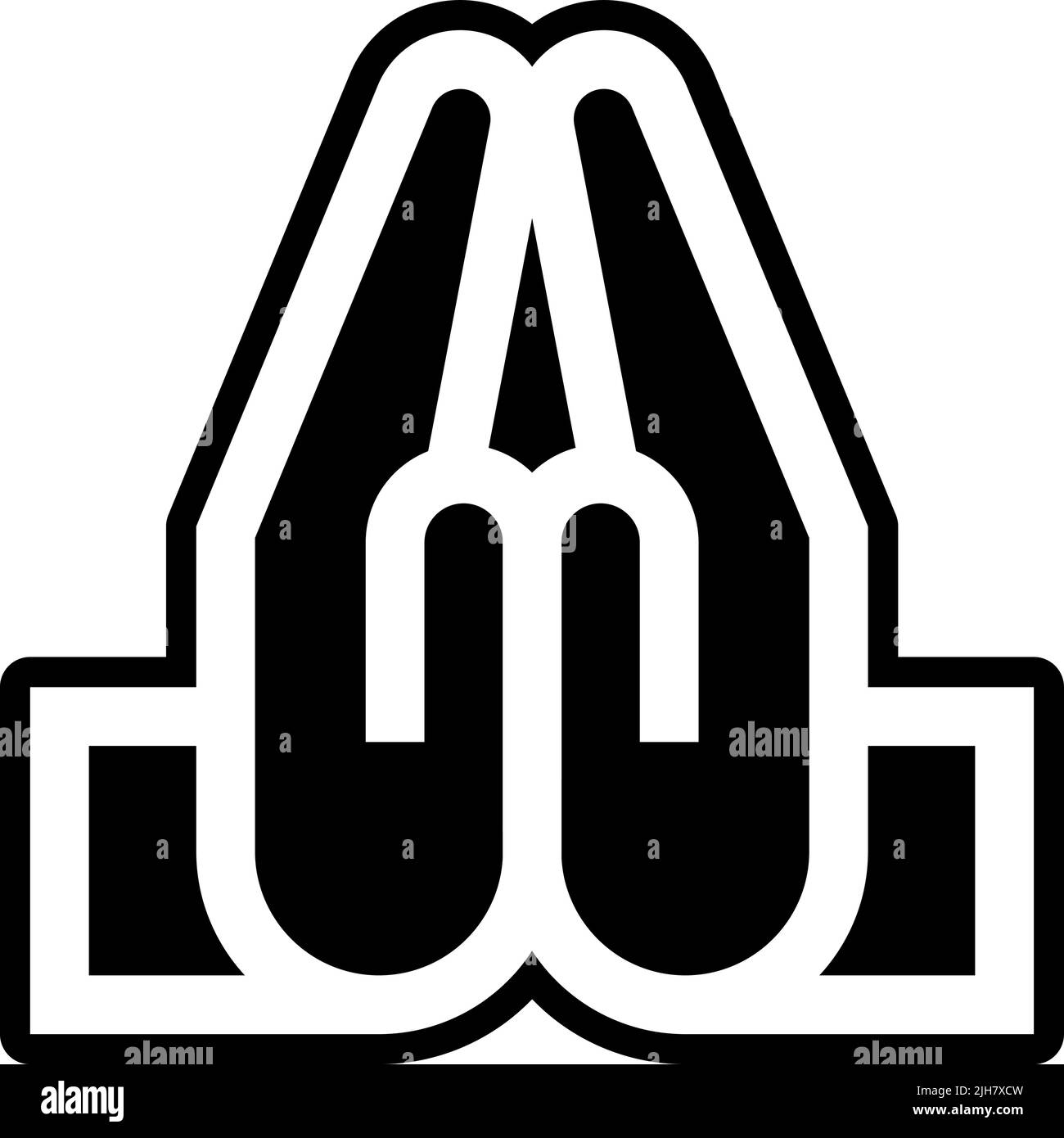 Yoga namaste icon Stock Vector Image & Art - Alamy