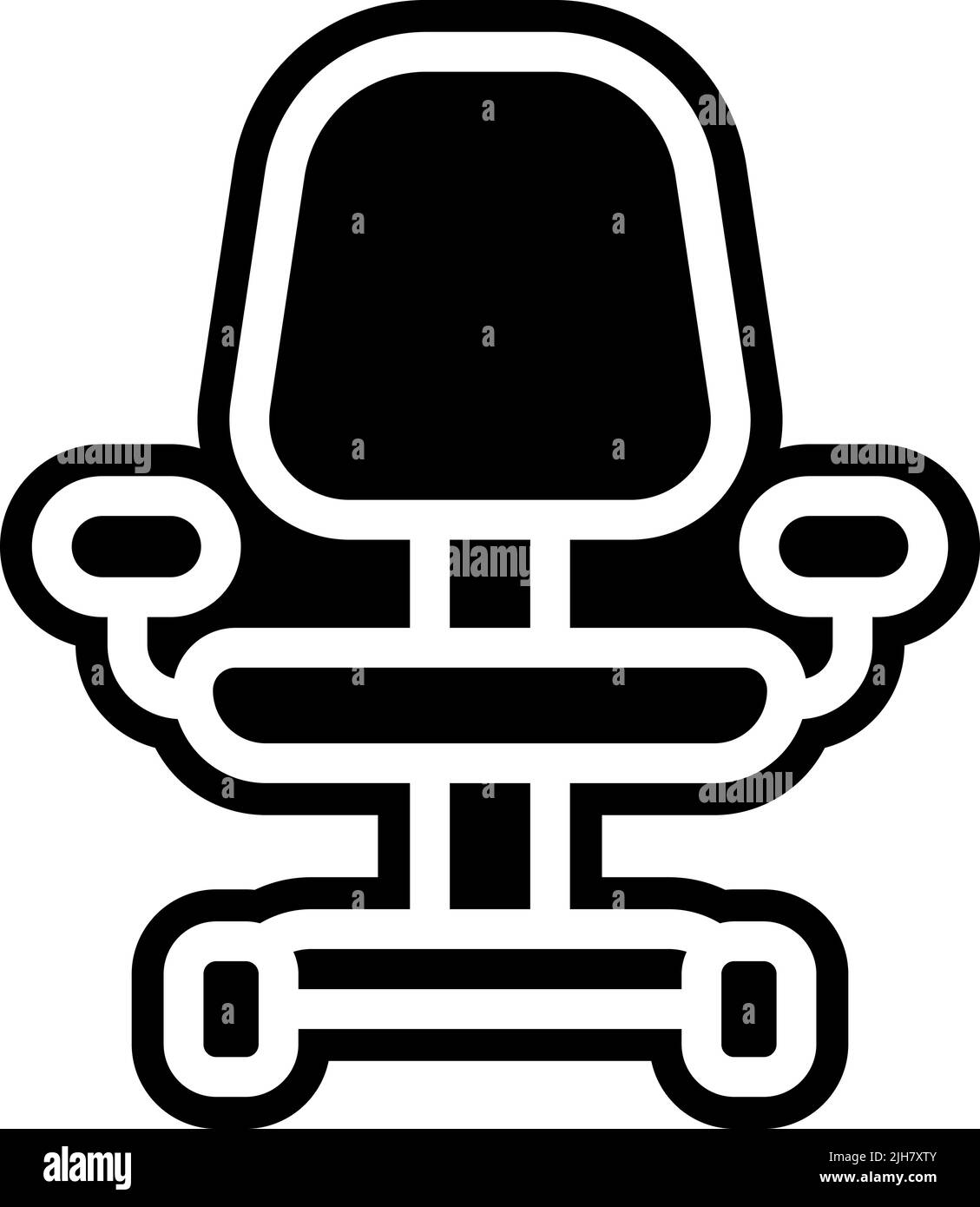 Desk front office furniture Black and White Stock Photos & Images - Alamy