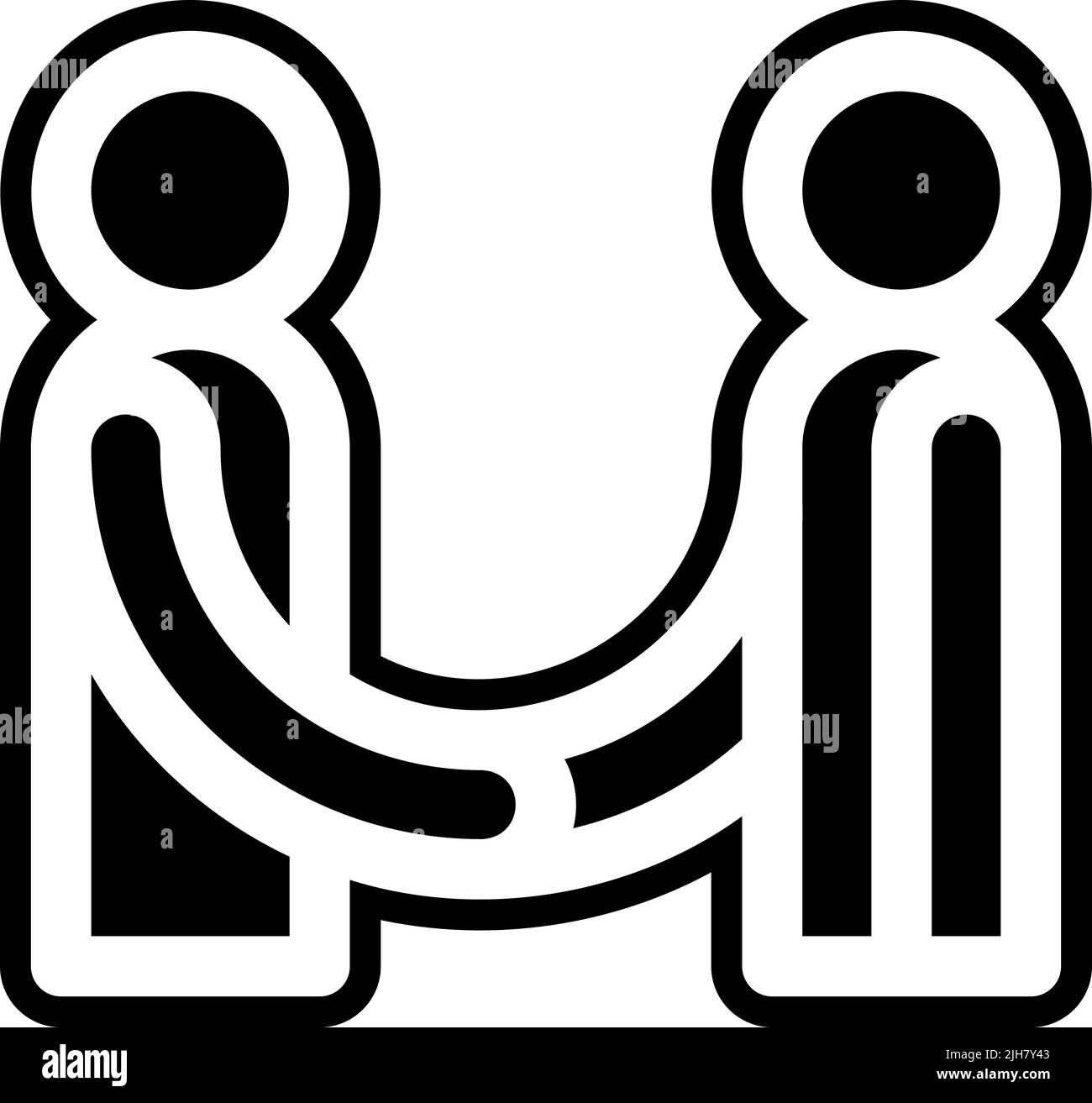 Business handshake icon Stock Vector Image & Art - Alamy