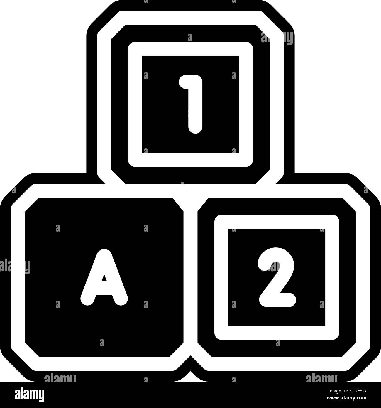 Baby blocks alphabet collection vector hi-res stock photography and ...